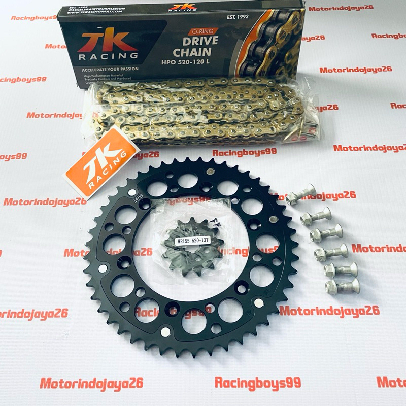 Jual Gear set 520 Roz Rantai O Ring TK Racing Wr 155 Wr155 Supermoto ...