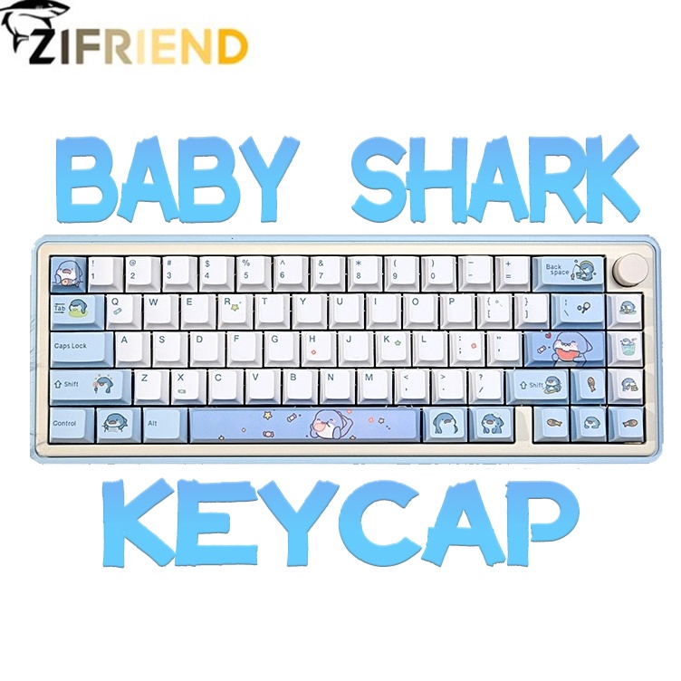 Jual Zifriend Baby Shark 131 Keys Cherry Profile PBT Dyesublimated ...