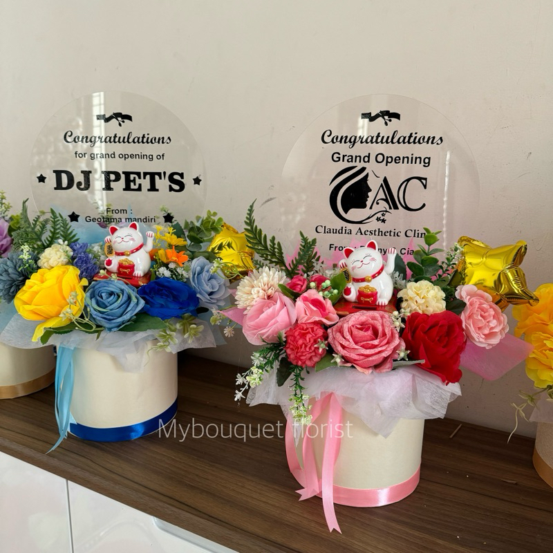 Jual [Terima Dadakan] Bunga Papan Akrilik Custom | Buket Bunga Acrylic ...