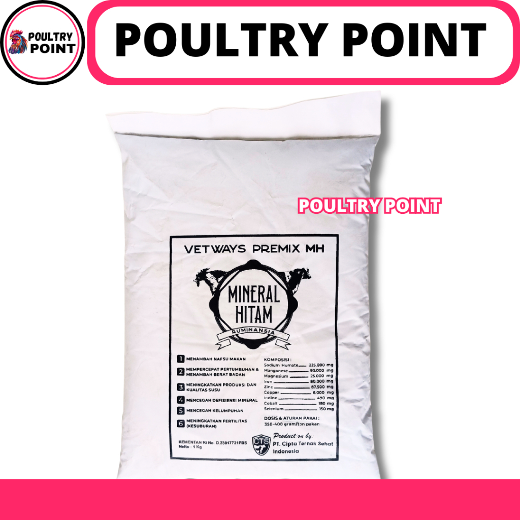 Jual VETWAYS MINERAL HITAM 1KG - PENGUAT KAKI SAPI Pincang Lumpuh ...