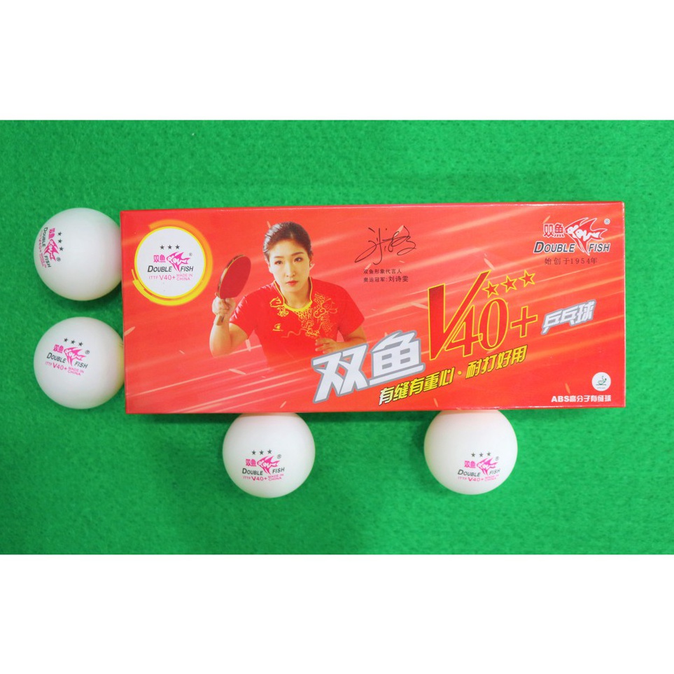 Jual Model Terkini Bola Pingpong Meja DOUBLE FISH 3 V4 ISI 1 PCS Original | Shopee Indonesia