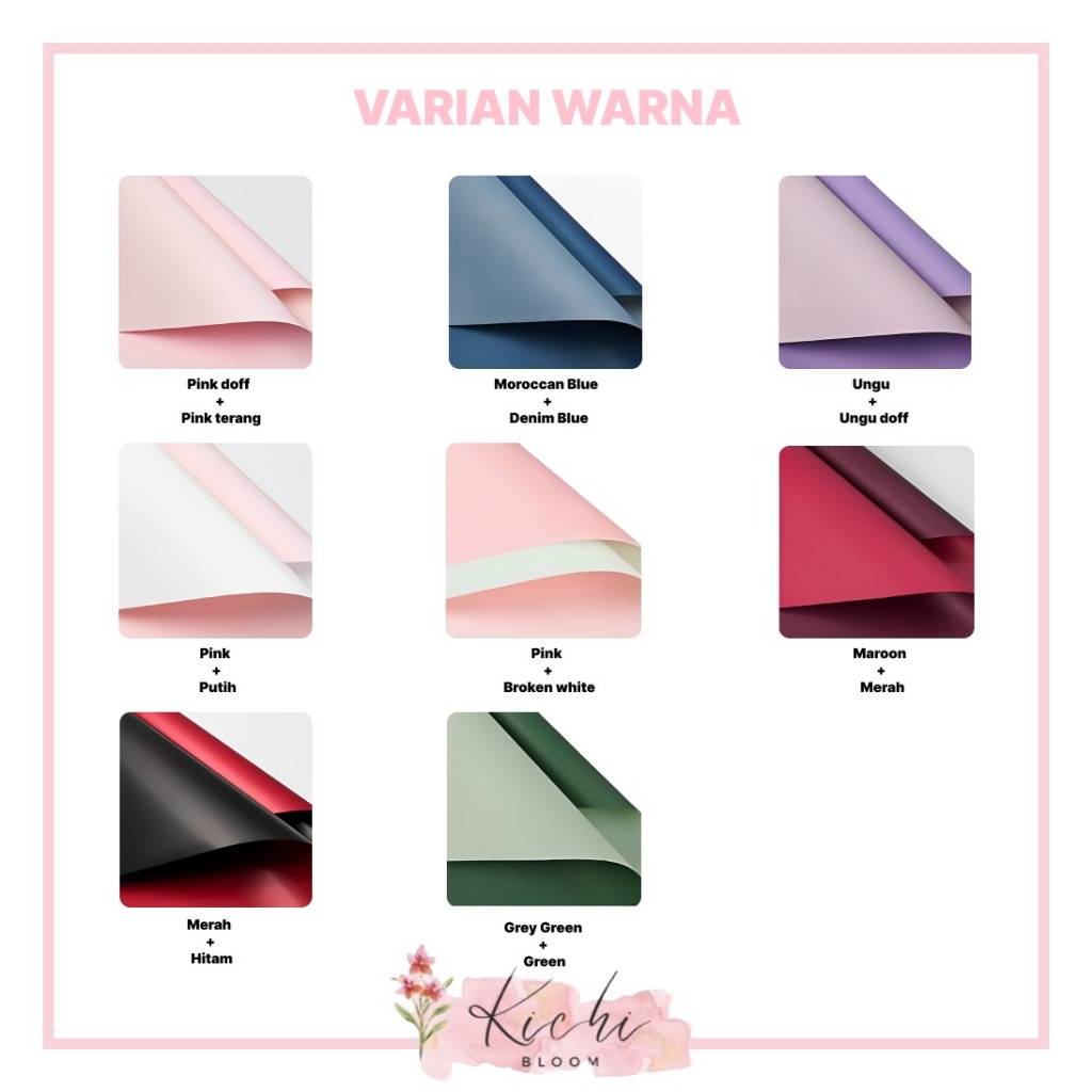 Jual (1 PACK ISI 20 LEMBAR) Kertas Bunga Buket List GoldEmas Cellophane ...