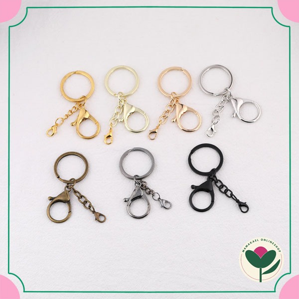 Jual Gantungan set 3 in 1 lengkap hook 3 kepala kunci ring bulat ...