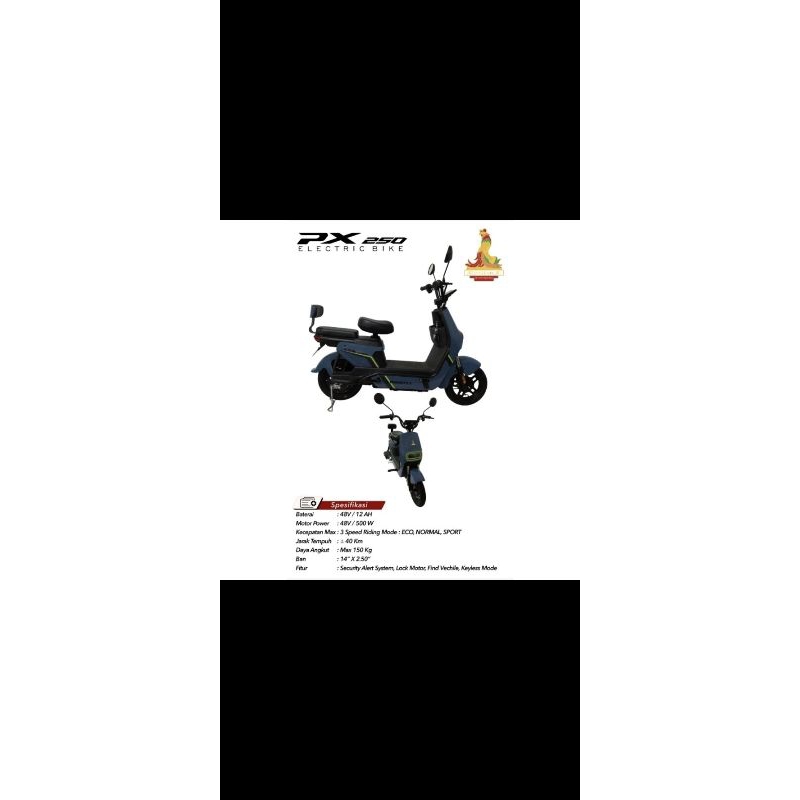 Jual SEPEDA LISTRIK PHOENIX PX 250 HARGA TERMURAH BARANG ORIGINAL DAN ...