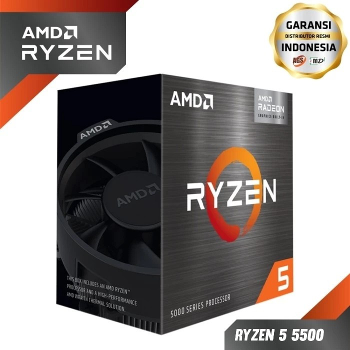 Jual Processor AMD Ryzen 5 5500 BOX 6 Core 12 Threat AM4 Up to 4.2GHz | Shopee Indonesia