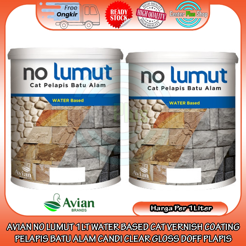 Jual CAT PELAPIS BATU ALAM NO LUMUT WATER BASED AVIAN BRANDS MELINDUNGI ...