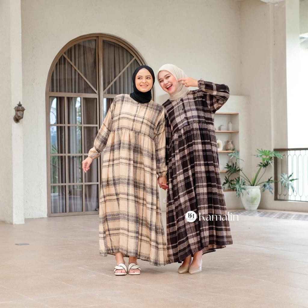 Jual Midi Dress Rayon Premium Jumbo Terbaru Busui By Kamalin Kode Kubsi ...