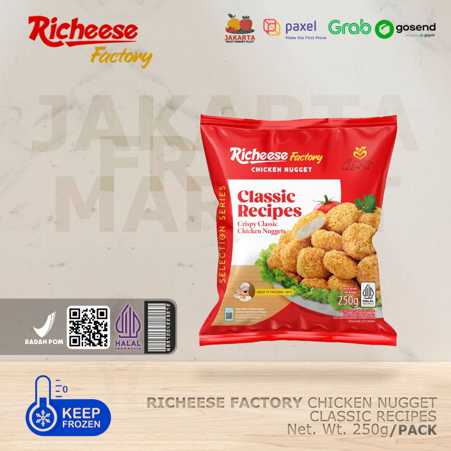 Jual RICHEESE FACTORY CHICKEN NUGGET cemilan frozen daging ayam ...