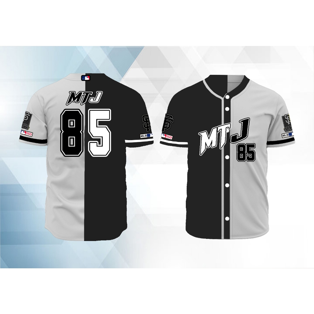 Jual #BAJU BASEBALL GIANTS COSTUM HITAM PUTIH BISA REQUEST NAMA DAN ...