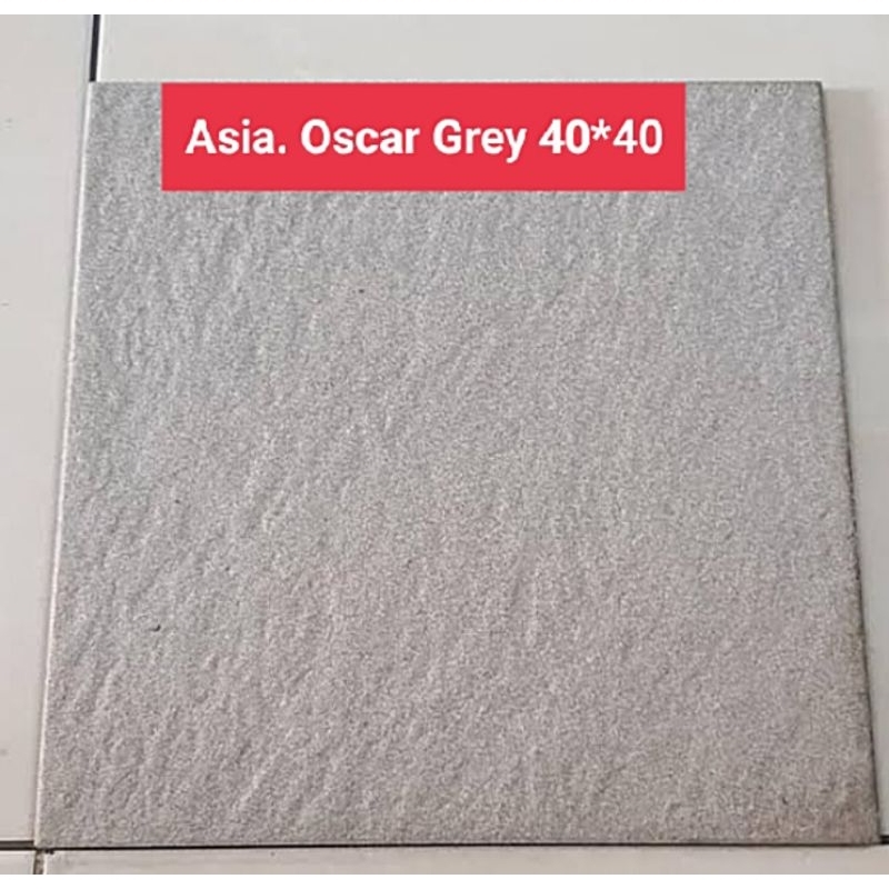 Jual keramik 40x40 Kasar kw3 Oscar grey | Shopee Indonesia