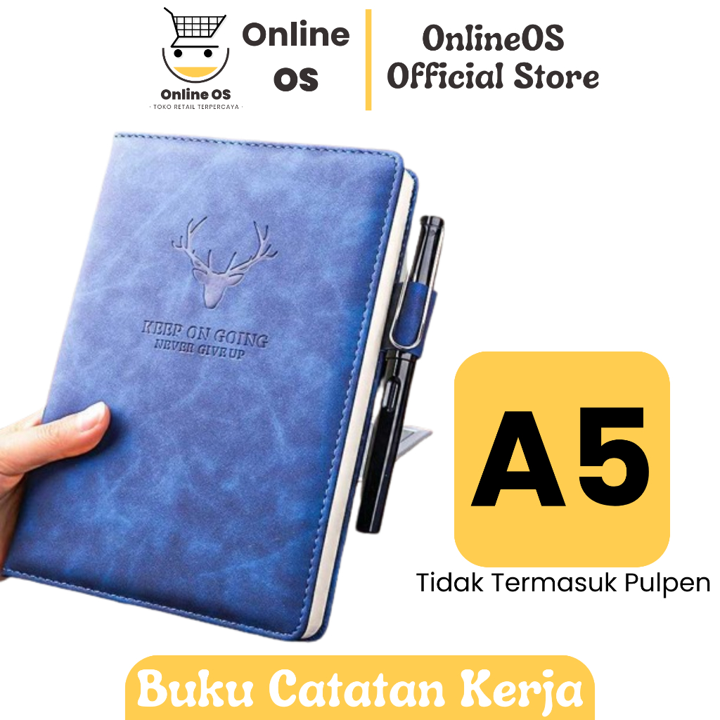 Jual Tlevino Buku Catatan Kerja Notebooks Cover Kulit Kertas A5 ...