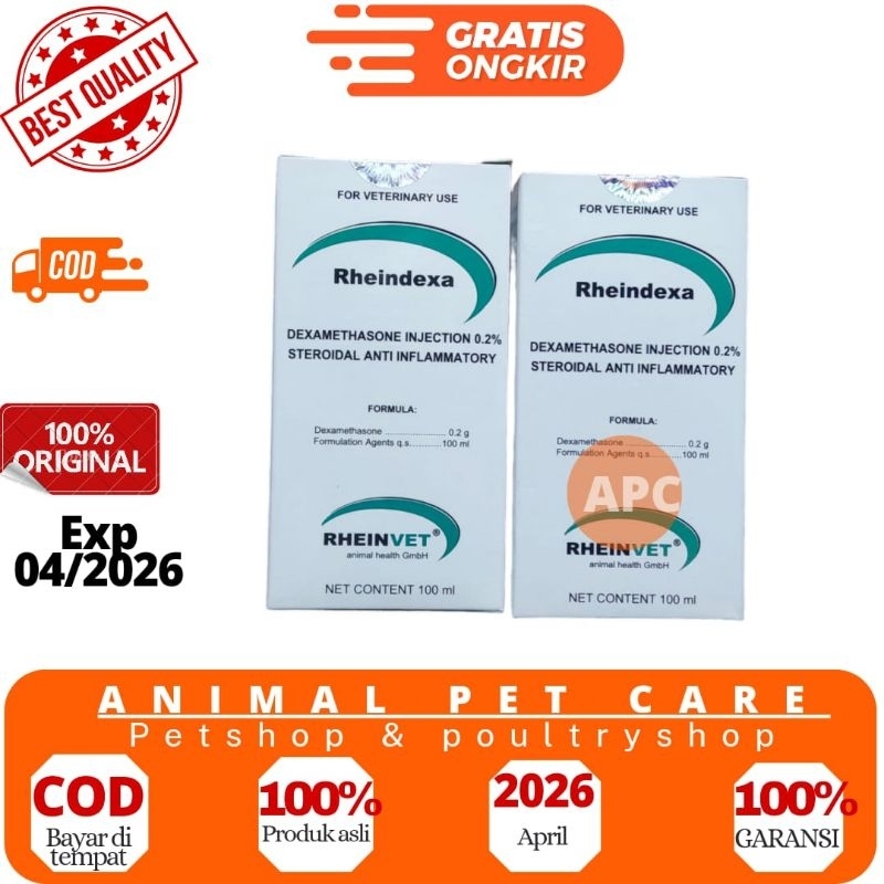 Jual RHEINDEXA - Antiinflamasi Antiradang Antipiretik - Obat Hewan ...