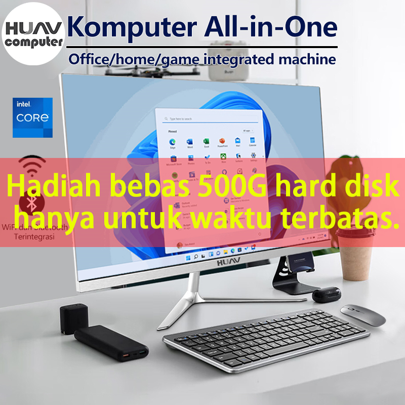 Jual HUAV Komputer Full Set All-in-One PC Baru, Prosesor Core i3 8100,Layar 24/27 Inci Pilihan ...
