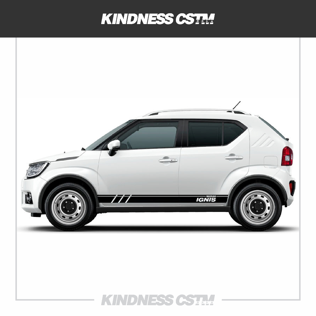Jual sticker side striping, decal suzuki ignis striping samping ...