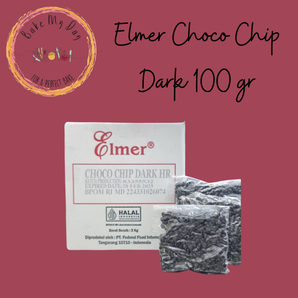 Jual Elmer Choco Chip Dark 100 gr | Shopee Indonesia