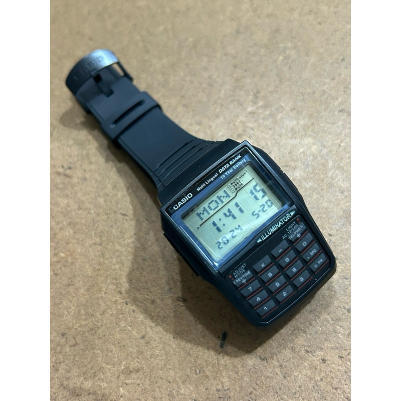 Jual jam casio kalkulator dbc-32 premium illuminator tali karet rubber ...