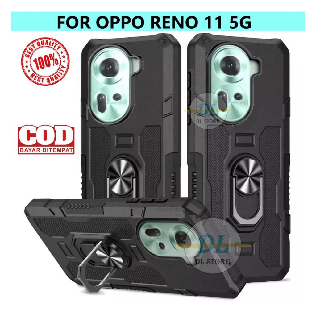 Jual Casing Untuk Oppo Reno 11 5G Hard Case Ring Armor Robot Case ...