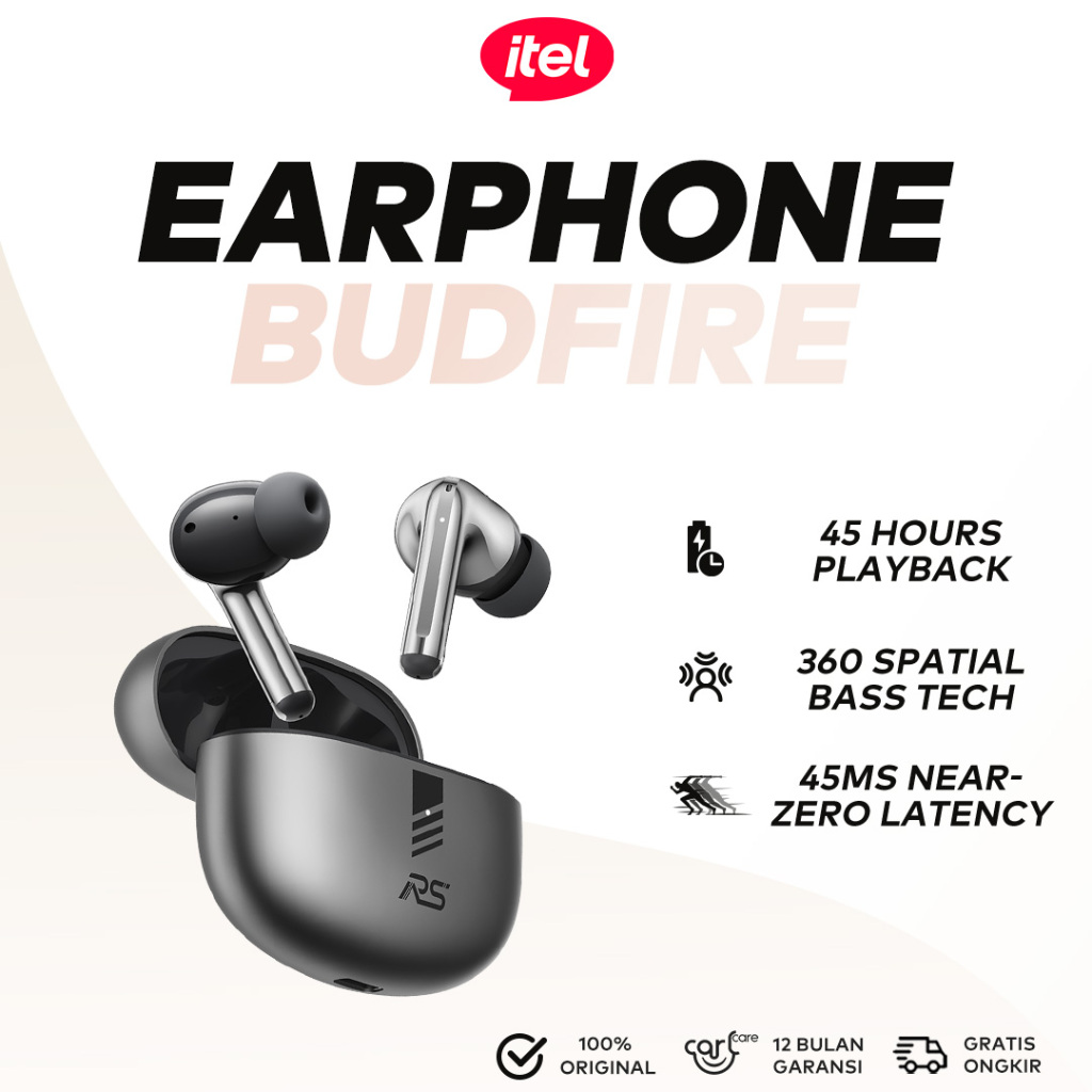 Jual itel budsfire TWS Freefire Co-brand in-ear Earphones Wireless ...