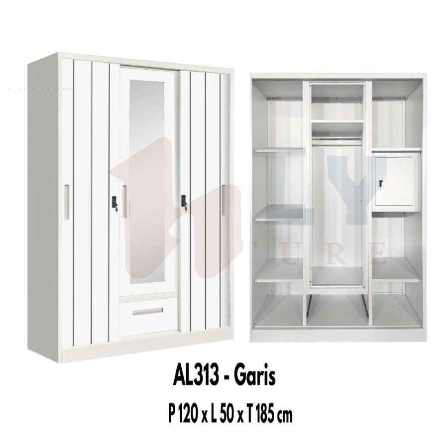 Jual LEMARI 2 3 4 5 PINTU BESI SLIDING CERMIN | Shopee Indonesia