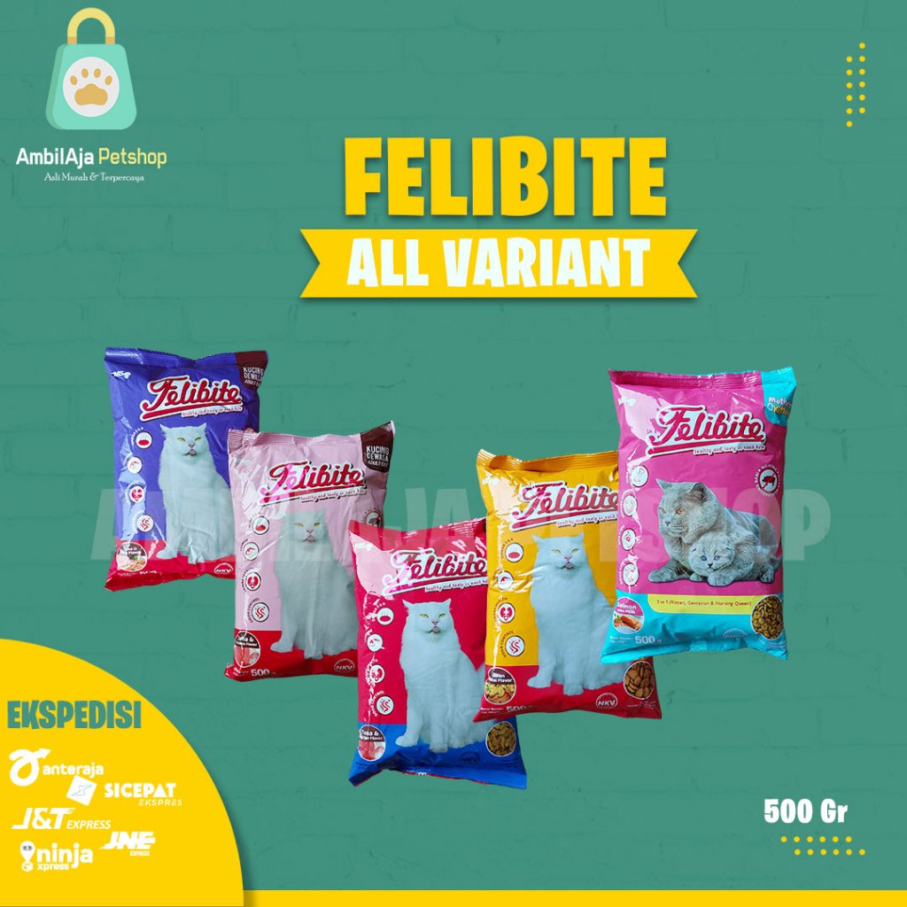 Jual FELIBITE Makanan kucing Felibite 500gr All varian | Shopee Indonesia