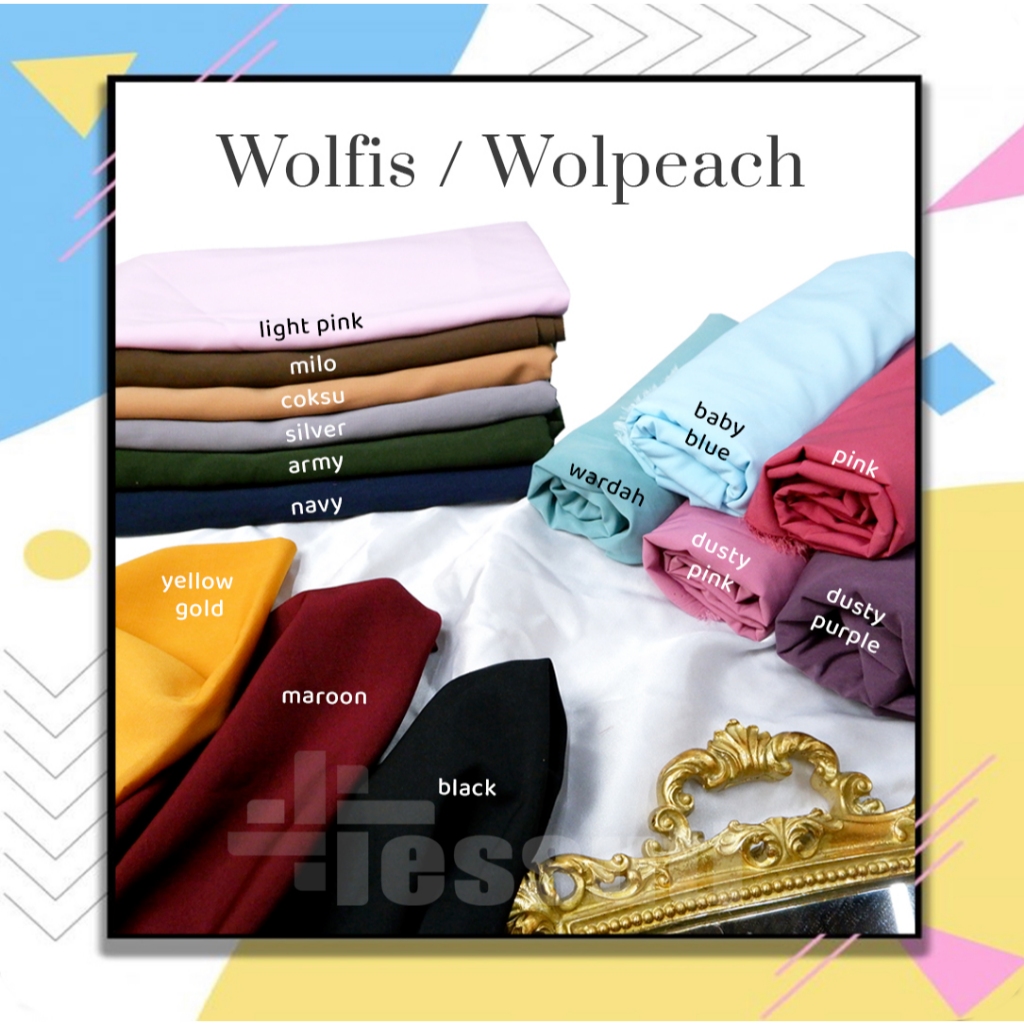 Jual KAIN WOLFIS / WOLPIS / KAIN WOOLPEACH / WOLPEACH WOLVIS MONALISA ...