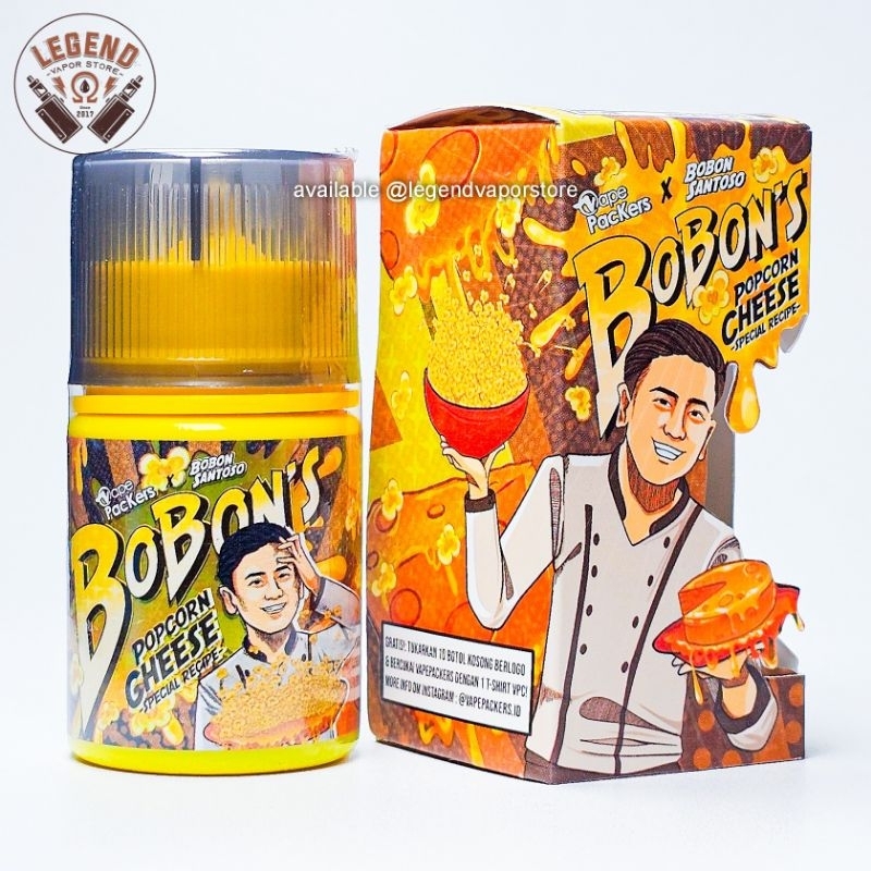 Jual FREEBASE - LIQUID BOBONS Popcorn Cheese Special Recipe 60ML 3MG ...