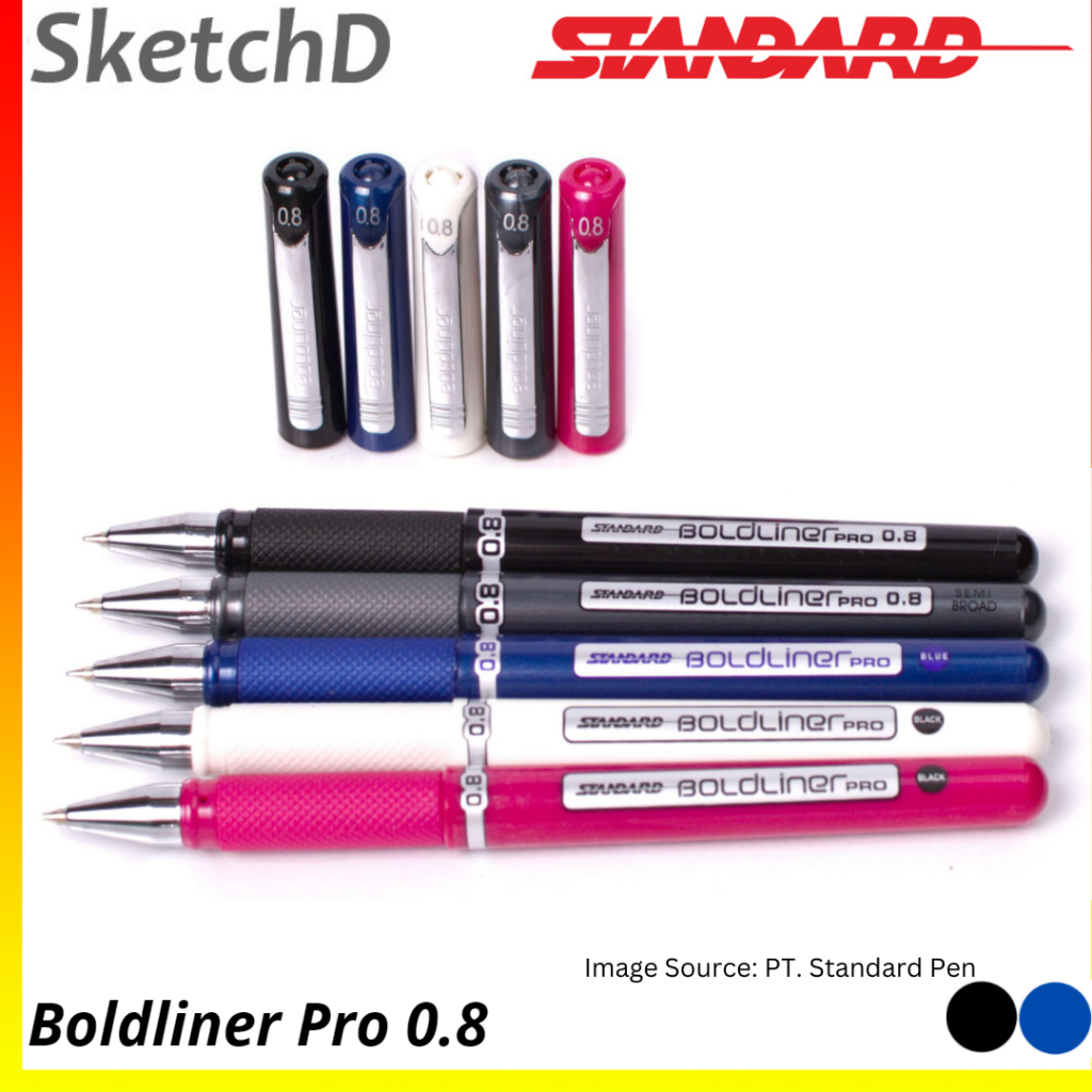 Jual Pena Tanda Tangan Boldliner Pro Solid 0.8 Standard Signature Pen ...