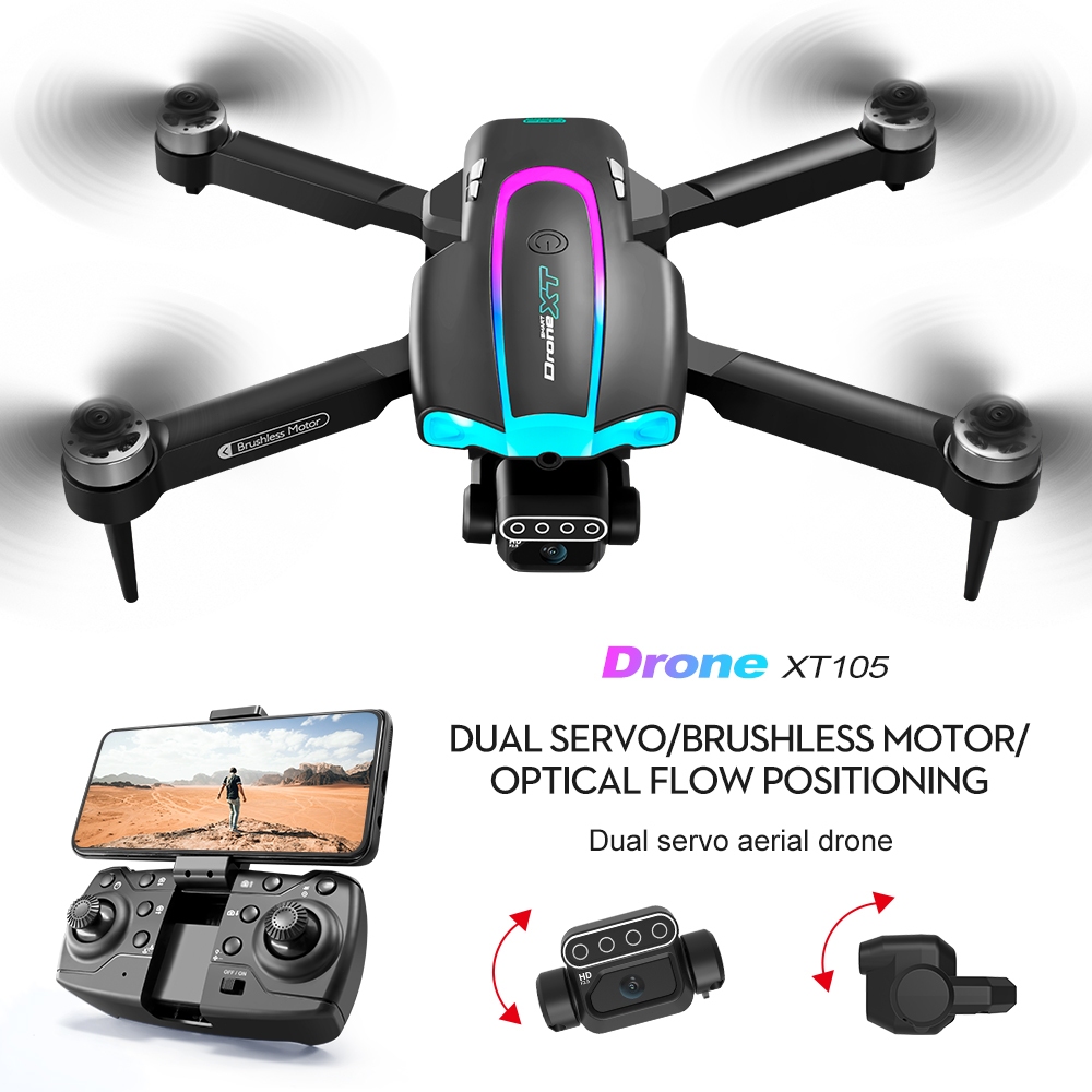 Jual 【2024 NEW】Drone XT105 8K HD Dual Camera Memposisikan Rotasi 360 ...