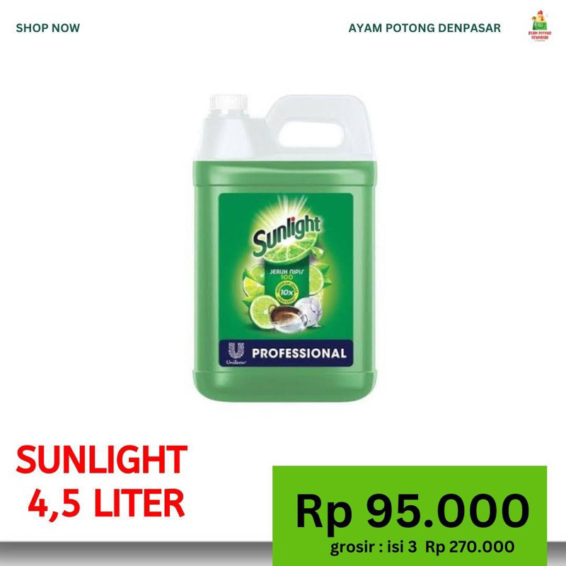 Jual SUNLIGHT 4,5L | WIPOL 5L | RINSO 5L || VIXAL 2L || SUPER PELL 4L ...