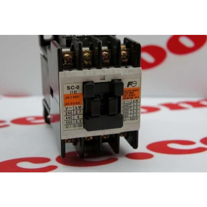 Jual Magnetic Contactor Fuji SC-0 Kontaktor fuji SC0 SC 0 3P 3 P 3Pole ...