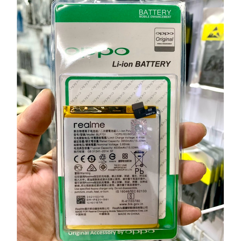 Jual Batre Baterai Realme 5 Pro Baterai Batre Realme Blp731 Original ...