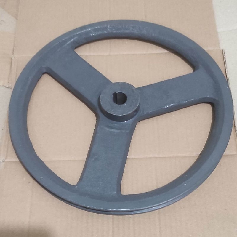 Jual Pulley besi cor (TEBAL) A1 diameter 30cm as 18 19 20 22 24 25 28 ...