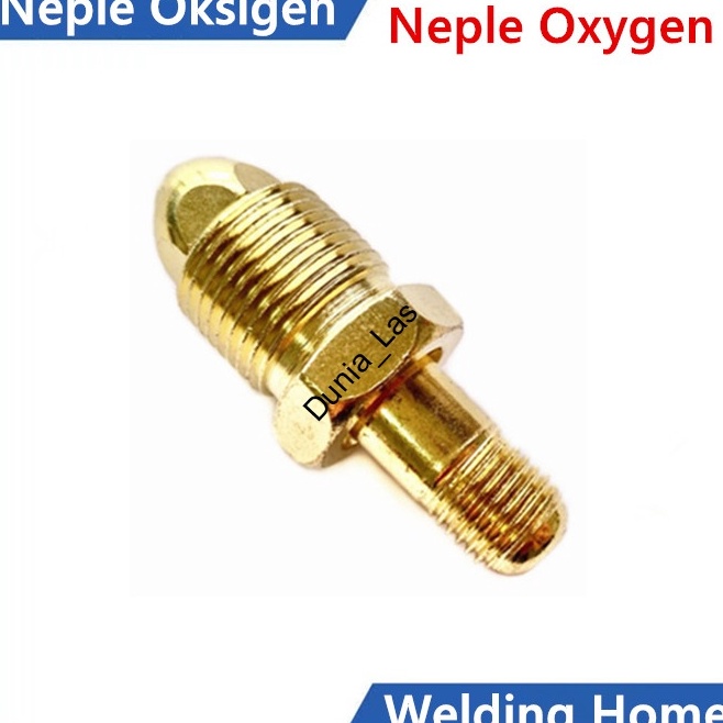 Jual fL Neple selang tabung Regulator Oxygen Nepple Oksigen Drat 14 ...