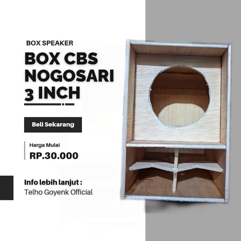 Jual BOX CBS NOGOSARI 3 INCH TRIPLEK 4 MM | Shopee Indonesia