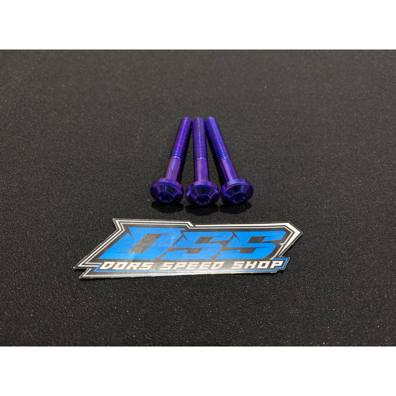 Jual Baut Titanium GR5 Original Vietnam Blue Purple M8X60mm Drat 12 ...