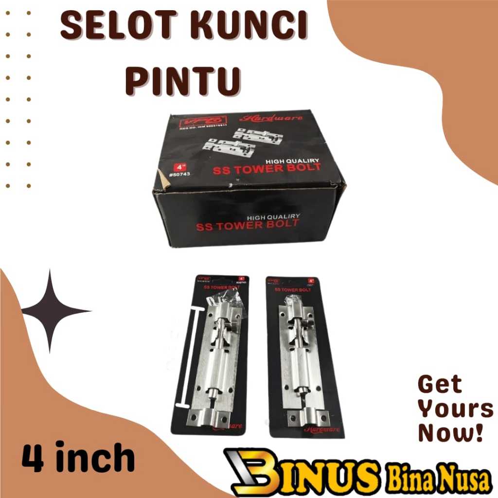 Jual Grendel / selot pintu Ukuran 4 inch | Shopee Indonesia