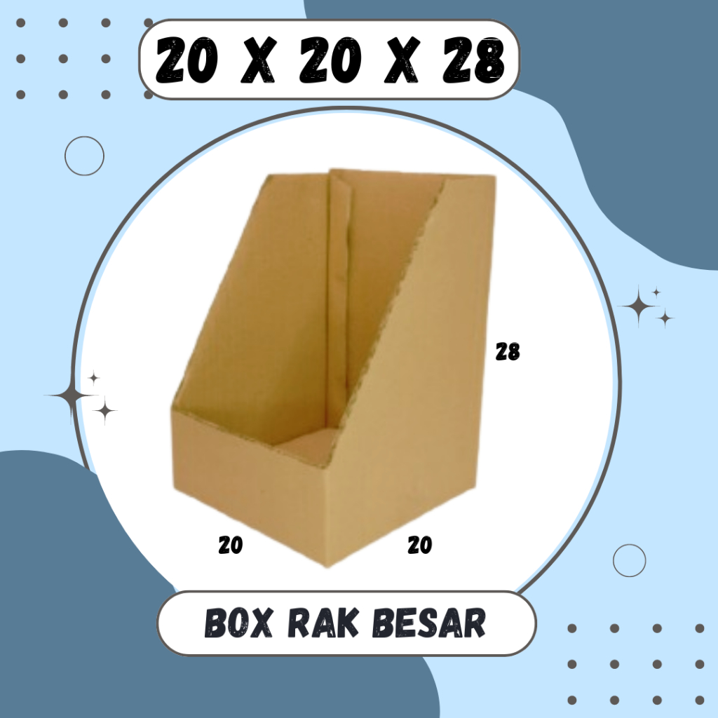 Jual Box Rak Besar 20x20x28 Box File Dus Packing Kotak Kemasan Karton ...