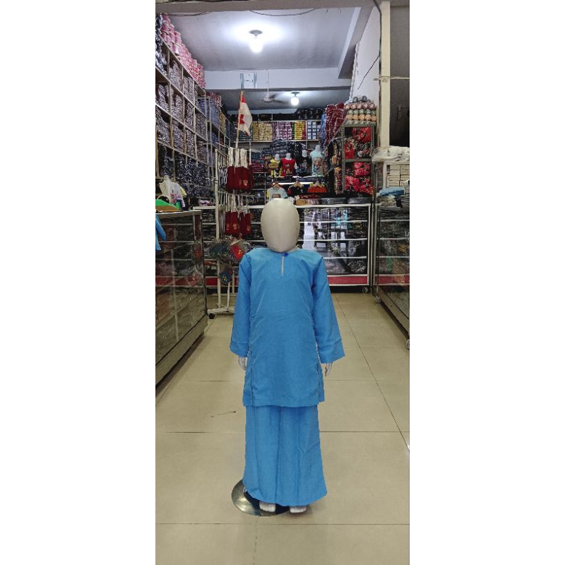 Jual BAJU MELAYU TK BIRU (CEWEK) | Shopee Indonesia