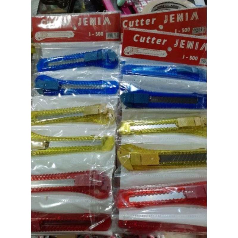 Jual 12 PCS PISAU CUTTER BESAR - PISAU CUTTER RENCENG - PISAU KATER 12 ...