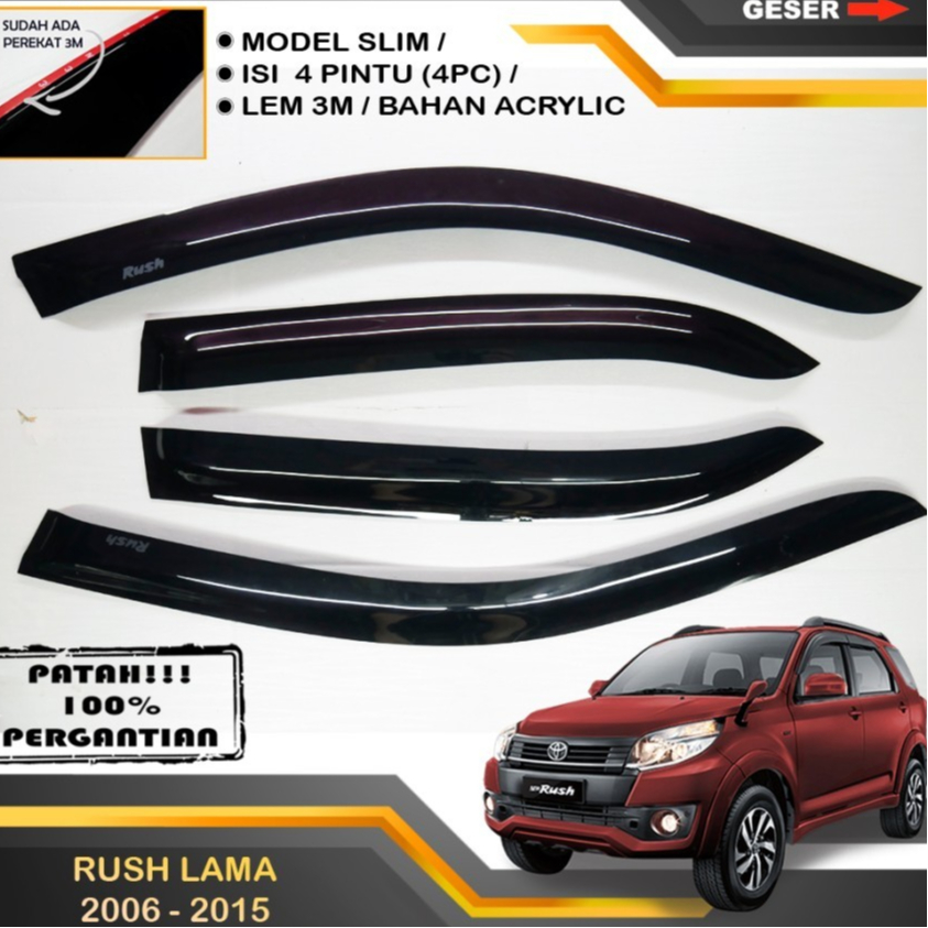 Jual TALANG AIR PINTU MOBIL RUSH LAMA TAHUN 2006-2015 MODEL SLIM CEMBUNG | Shopee Indonesia