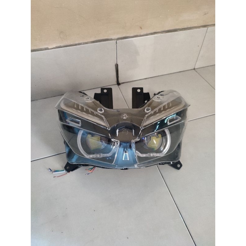 Jual reflektor vario 150 led new vario 125 led new / headlamp biled AES turbo se lampu depan ...
