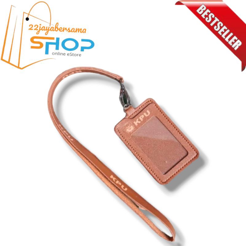 Jual Tempat ID Card KPU | Holder ID Card KPU Kulit Asli | Shopee Indonesia