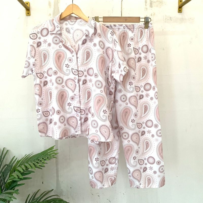 Jual ONE SET RAYON PREMIUM SETELAN BUSUI RAYON | PIYAMA MENYUSUI | SET ...