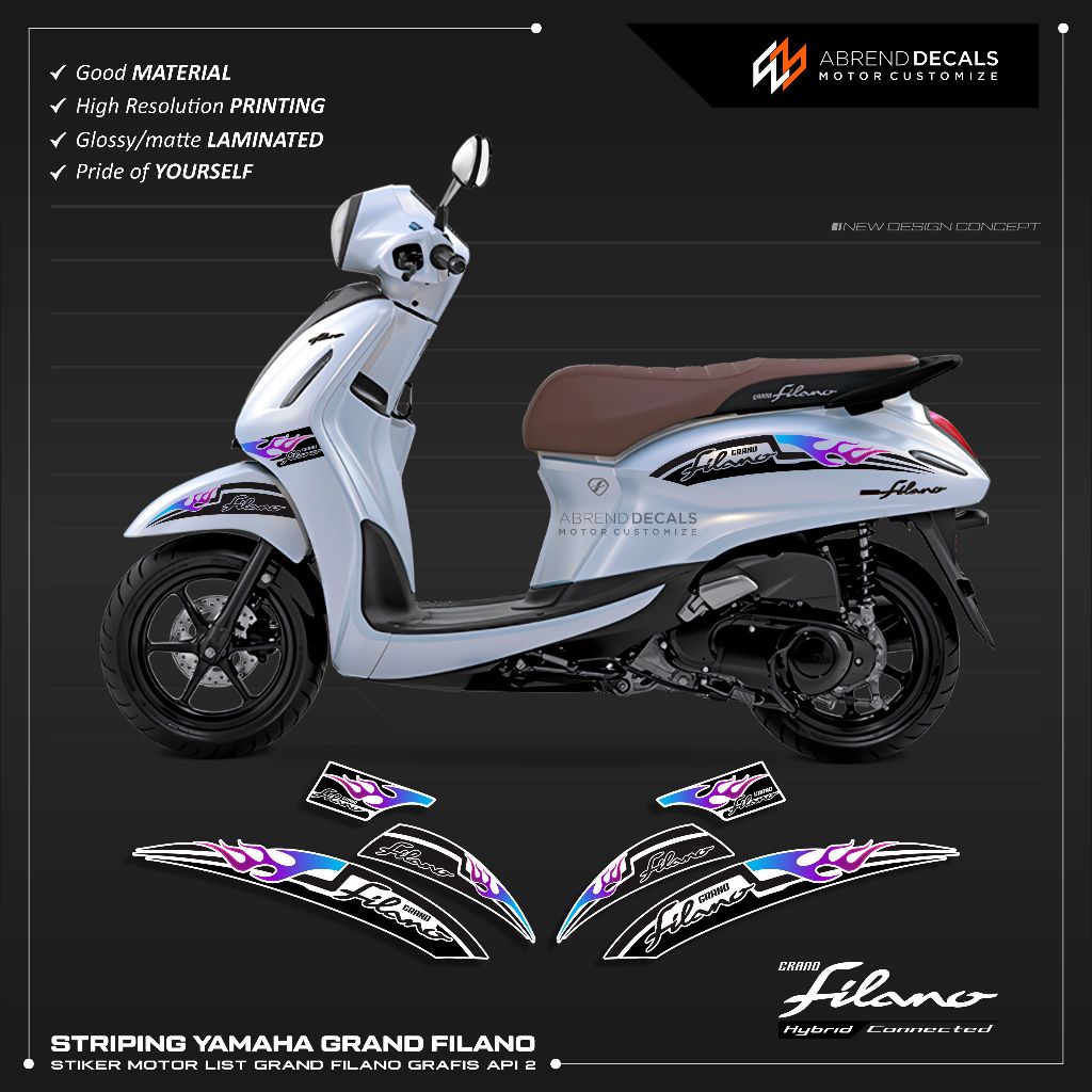 Jual STRIPING GRAND FILANO LIST API / STIKER MOTOR GRAND FILANO GRAFIS ...