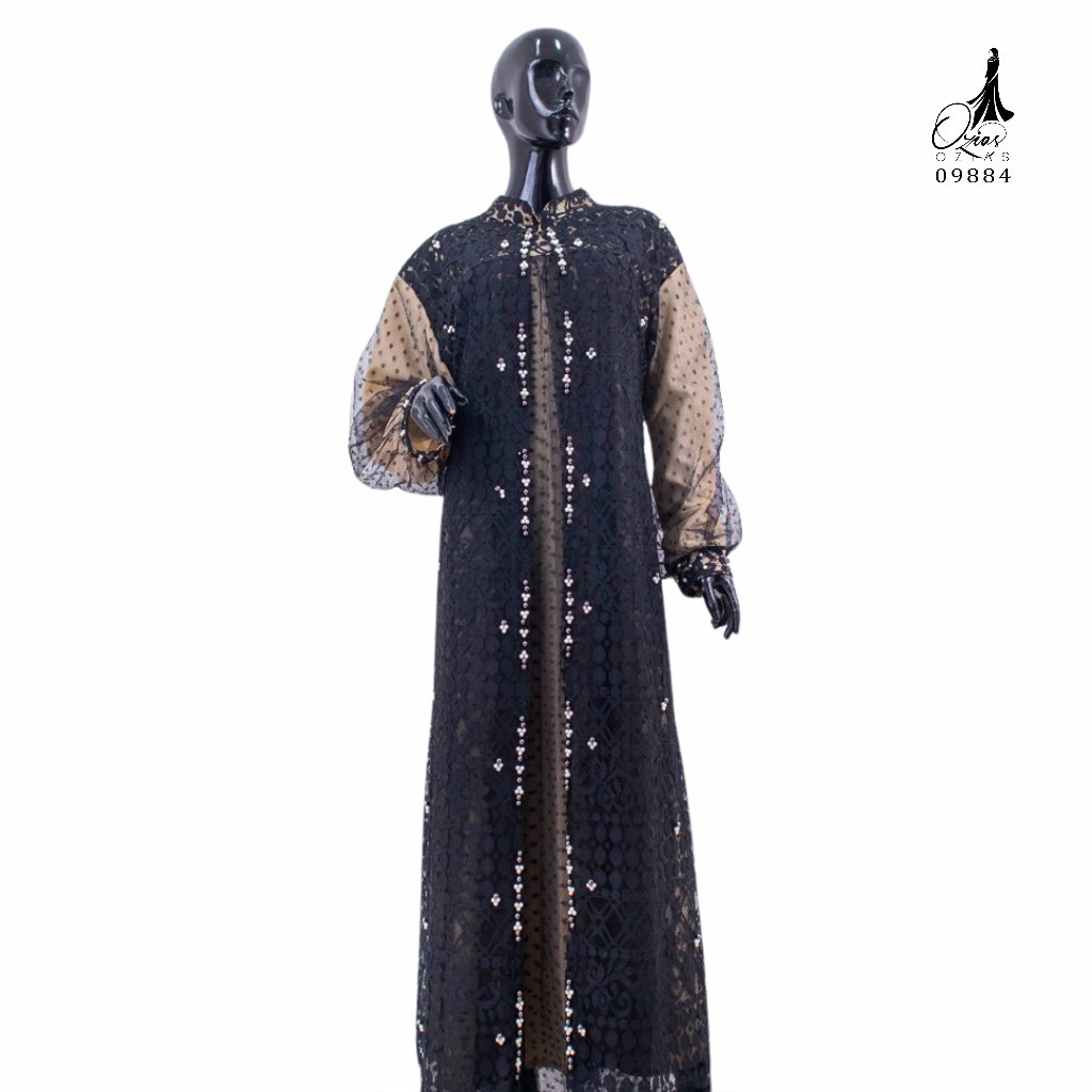 Jual Ozias - Gamis Brokat Fimela Jumbo 09884 Ld 120 140 I Gamis Pesta Muslimah I Gamis Wisuda ...