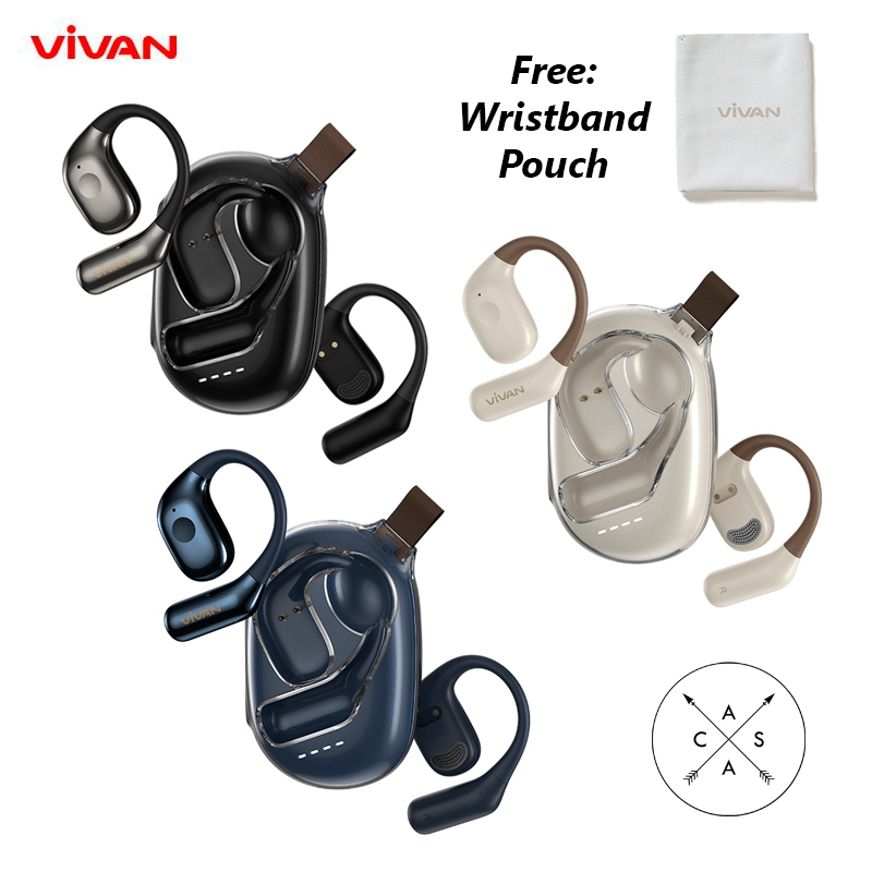 Jual Vivan Sport X2 Open Ear Air OWS Bluetooth 5.4 Earbuds Earphone 4 ...