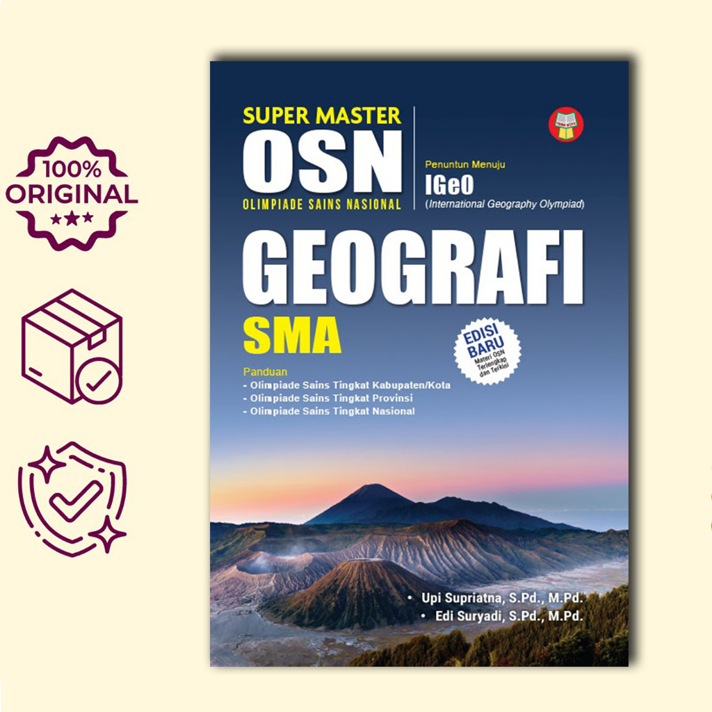 Jual Buku Super Master OSN (Olimpiade Sains Nasional) Geografi SMA | Penuntun Menuju IGeO ...