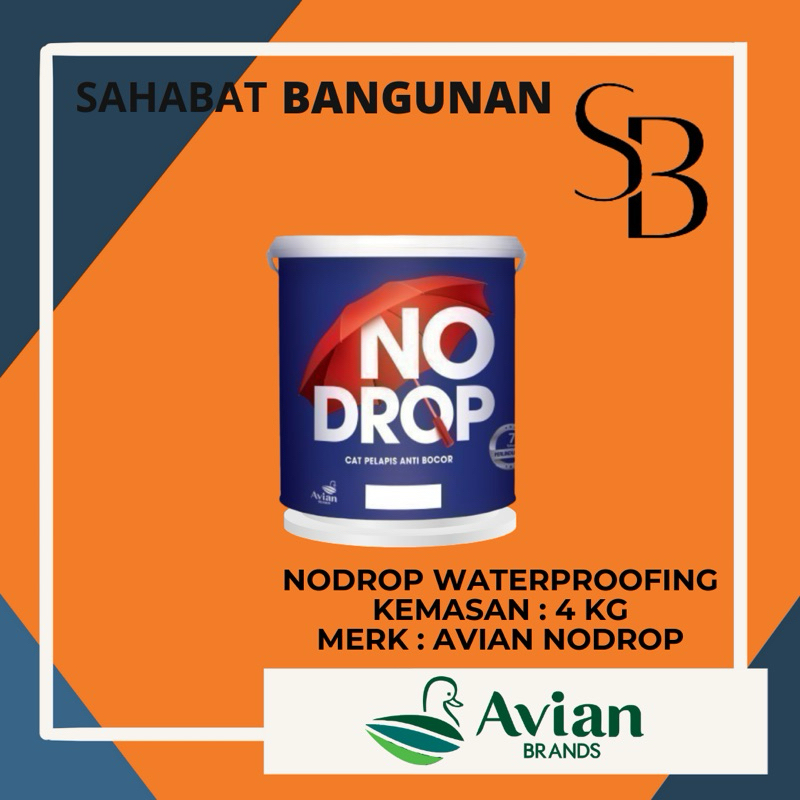 Jual No Drop / Nodrop - Cat Pelapis Anti Bocor 20 Kg Nodrop 20kg nodrop waterproofing | Shopee ...