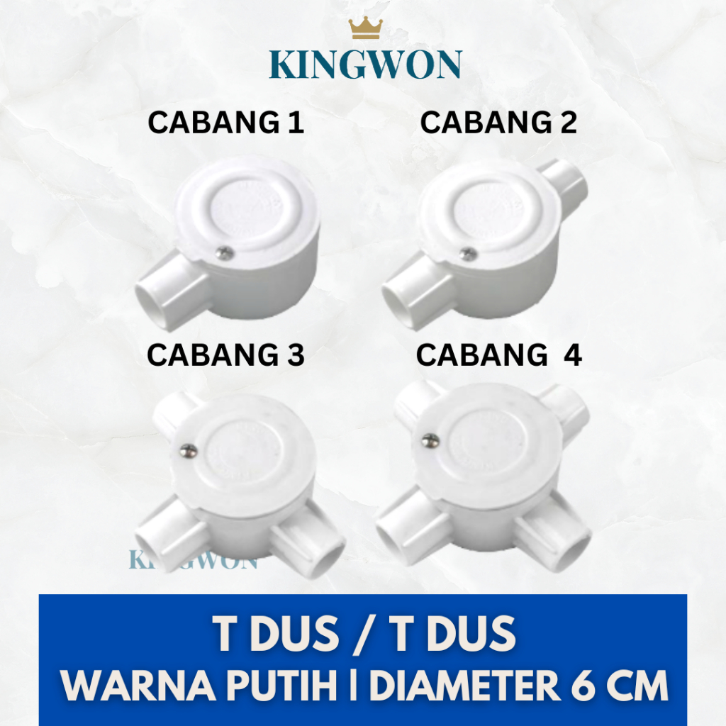 Jual T DUS T DOS CABANG 1/2/3/4 PUTIH 20 MM CROSS DOS TDOS TDUS CONDUIT ...