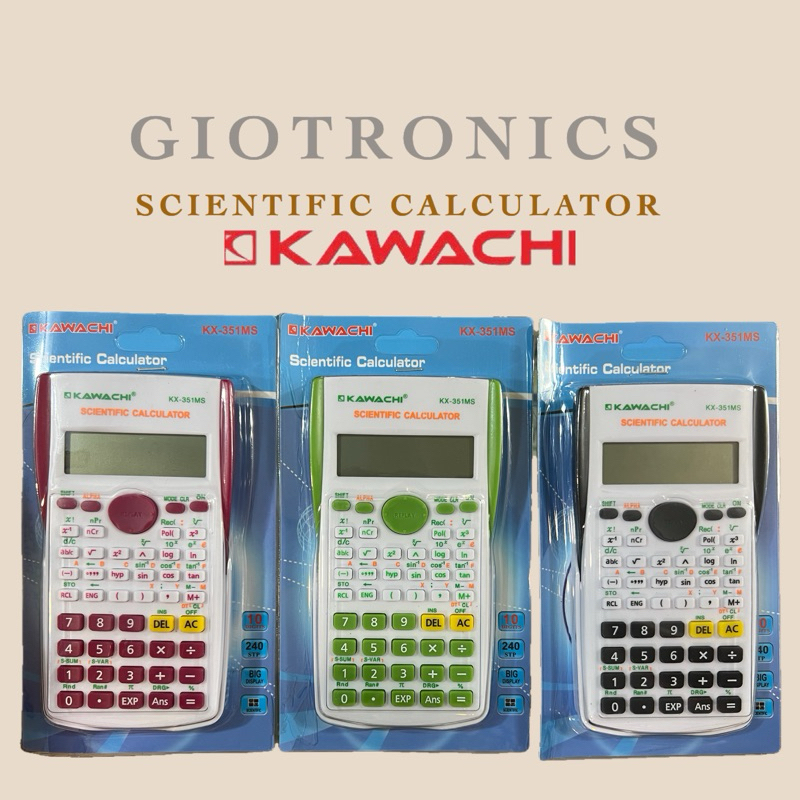 Jual kalkulator anak sekolah sin cos tan merk KAWACHI | Shopee Indonesia